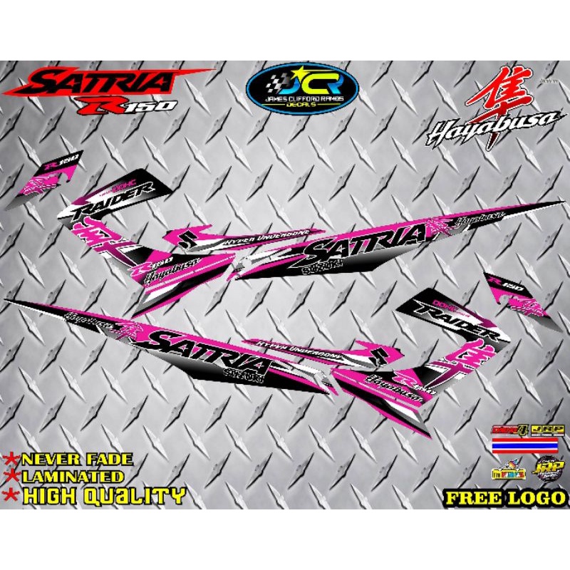 STOCK DECALS FOR SUZUKI RAIDER REBORN SATRIA DESIGN | Shopee Philippines