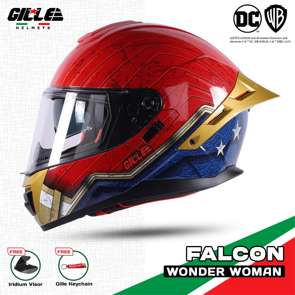 Gille 883 DC Falcon helmet full face for motorcycle Dual Visor Free ...