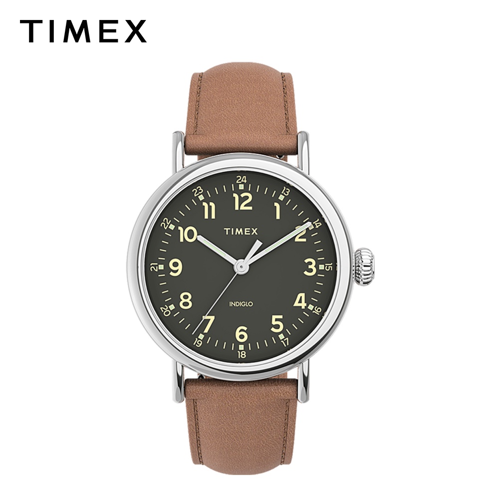 Timex Standard Brown Leather Analog Watch For Men TW2V27700 STYLE ...