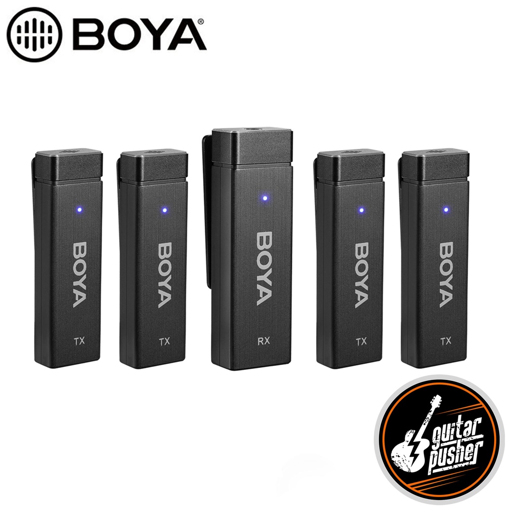 BOYA BY-W4 Ultracompact 2.4GHz Four-Channel Wireless Microphone System ...