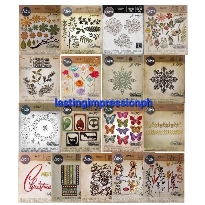 Sizzix Tim Holtz Thinlits Dies (Option 2) | Shopee Philippines