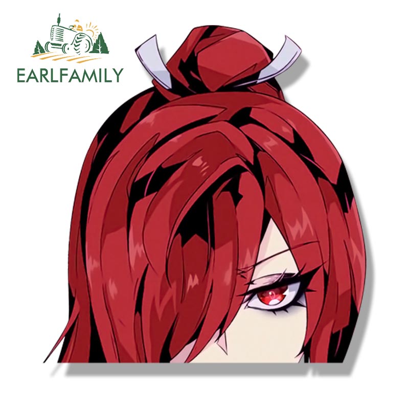 EARLFAMILY Streetwear Erza Scarlet Fanart Car Sticker Janpan Anime ...
