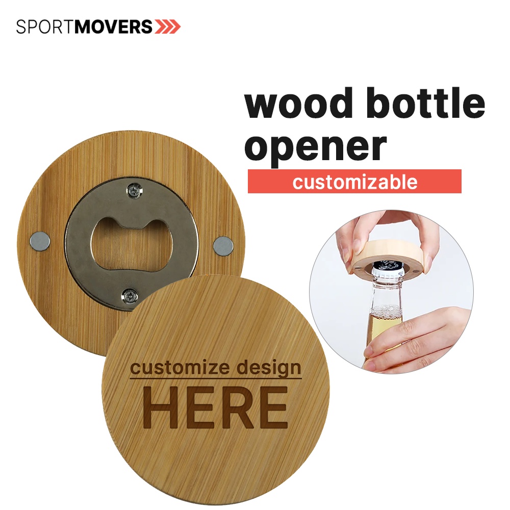 Round shape bottle opener with magnet Portable Fridge Sticker Home ...