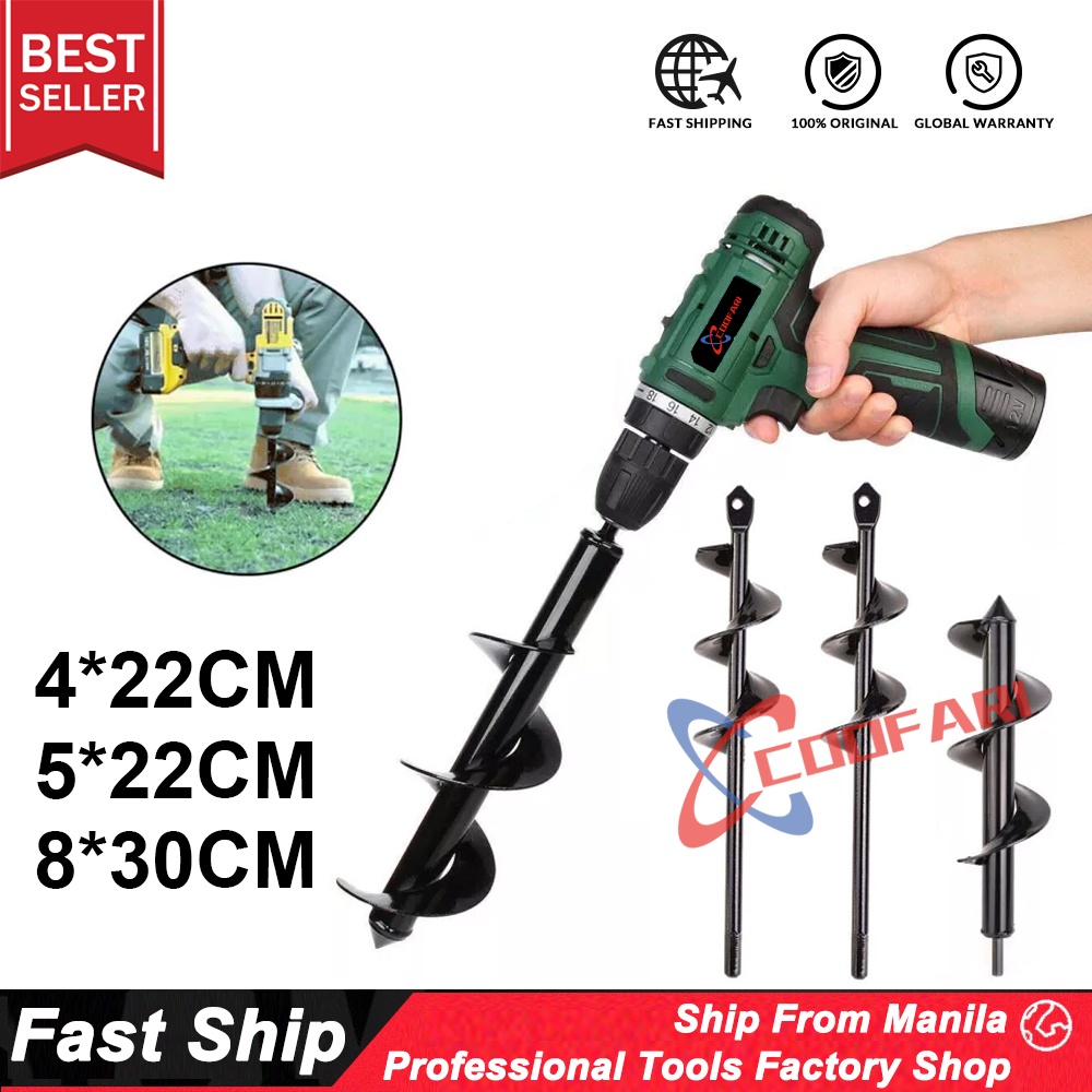 3/8"manganese steel Digging Drill Bit Replacement Electric Cordless ...