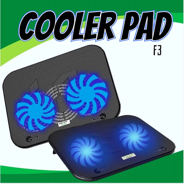 F3 Laptop cooling pads With 2 Large Fans Suitable For Laptop Computer ...