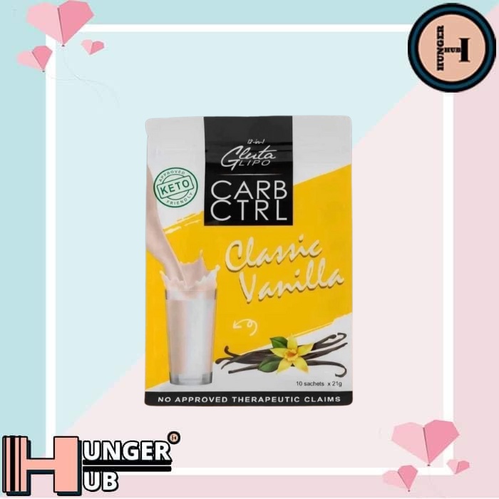 GlutaLipo Carb ctrl Classic Vanilla 12 in 1 Slimming Juice 10 sachets x ...