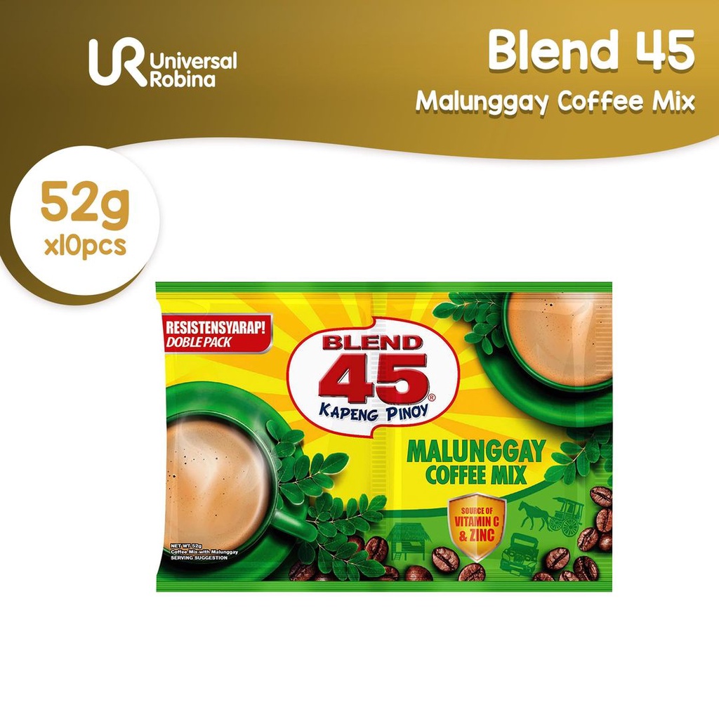 Blend 45 Malunggay Coffee Mix (52g x 10) | Shopee Philippines