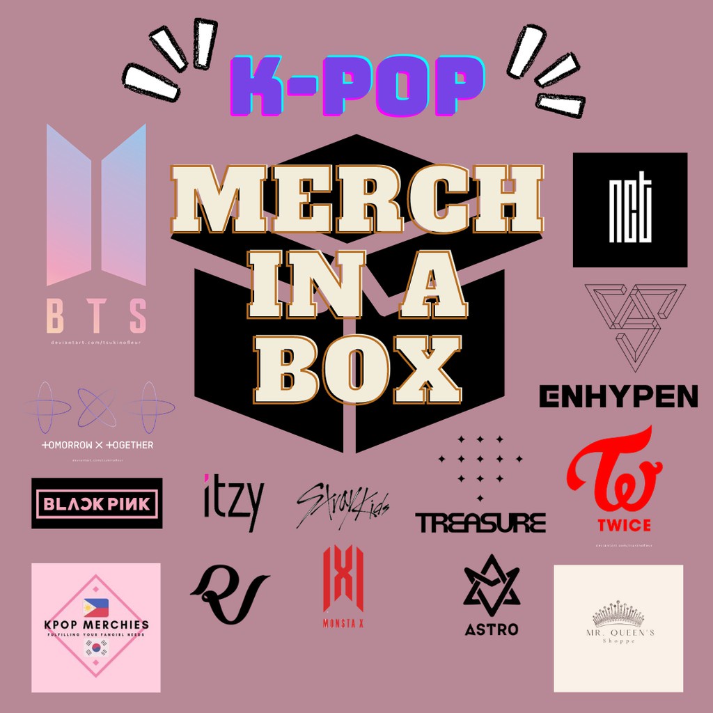 №UN-OFFICIAL K-POP RANDOM MERCH BUNDLE IN A BOX WITH POSTER & LIMITED ...
