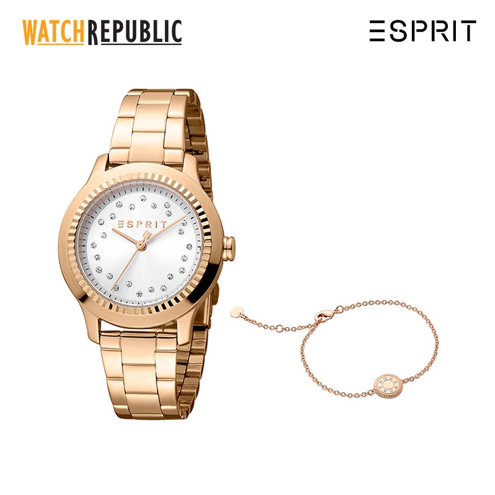 Esprit Joyce Set Rose Gold Stainless Steel Watch For Women ...