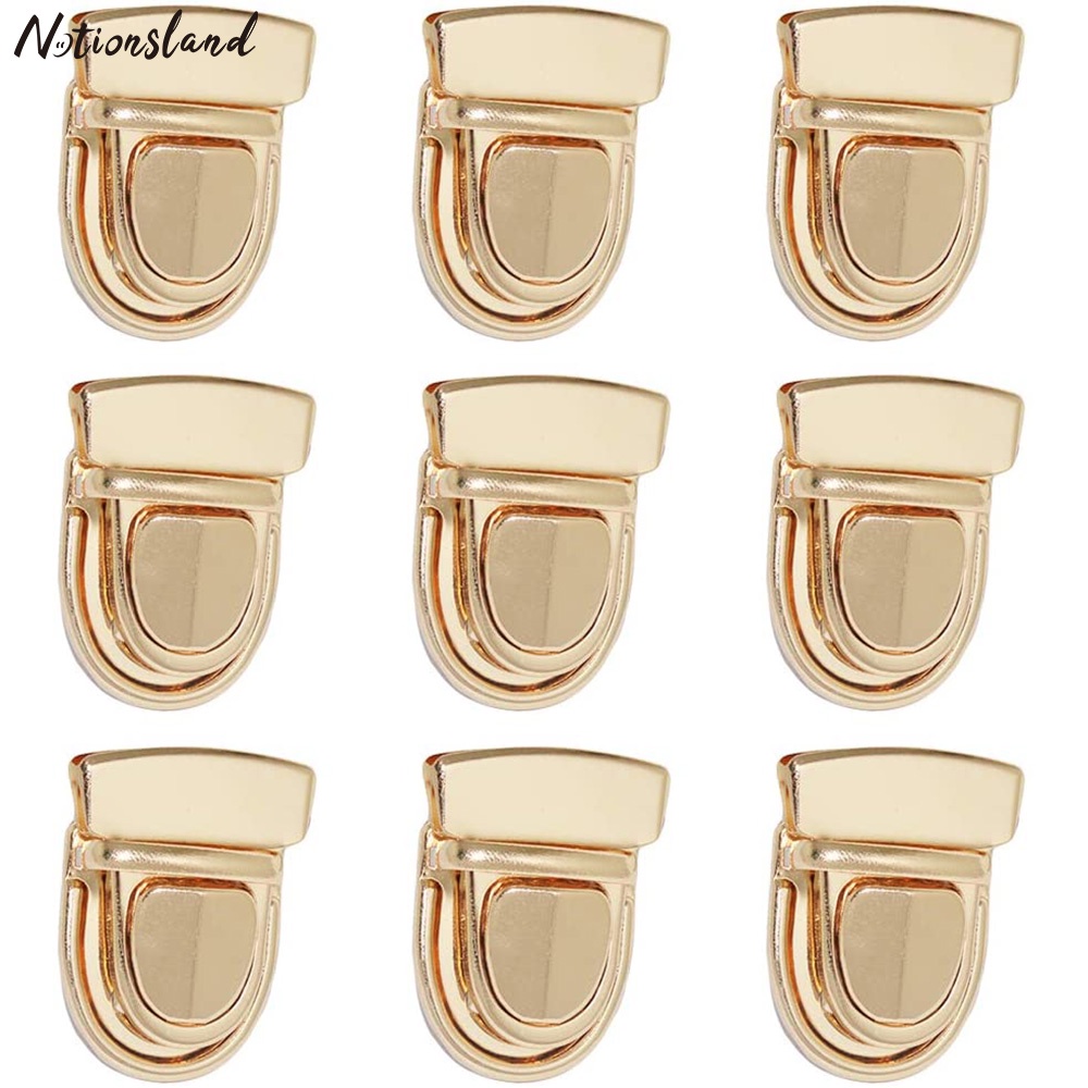 5pcs/set Bag with Lock Buckle Wallet Thumb Lock DIY Bag Accessories ...