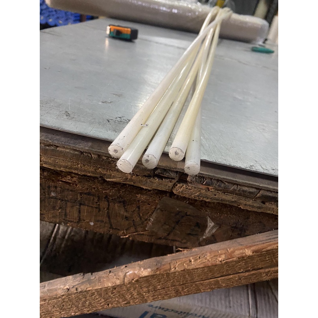 5 pcs 12mm diameter x 1 meter High Density Polyethylene HD-PE Rod White ...