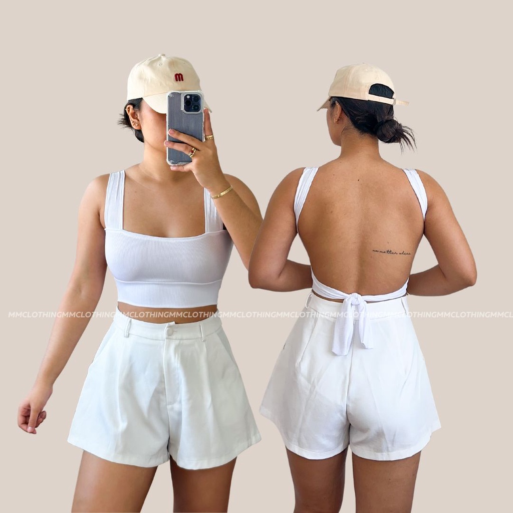 Sophie - Square Neck Backless | Shopee Philippines