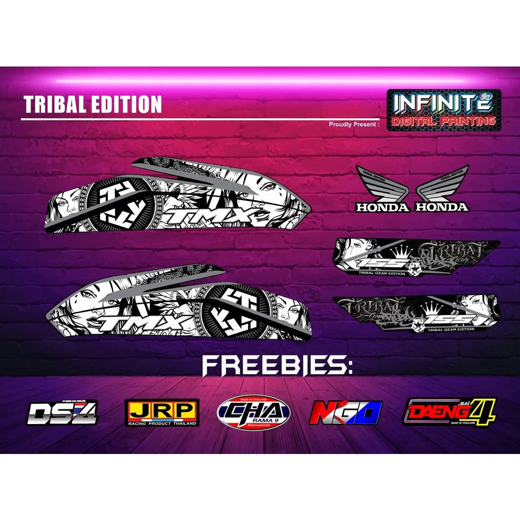 TMX / RUSI / PINOY / MOTOPOSH / SKYGO / DECALS STICKER ( TRIBAL DESIGN ...