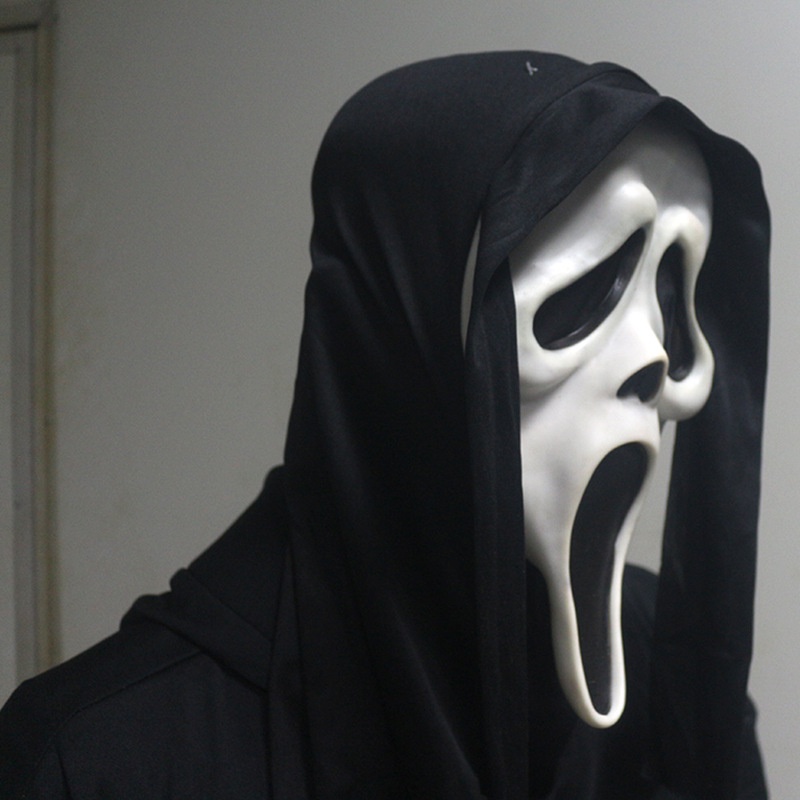 ≌§ Ghost Face Scream Movie Horror Mask Halloween Killer Scary Headgear ...
