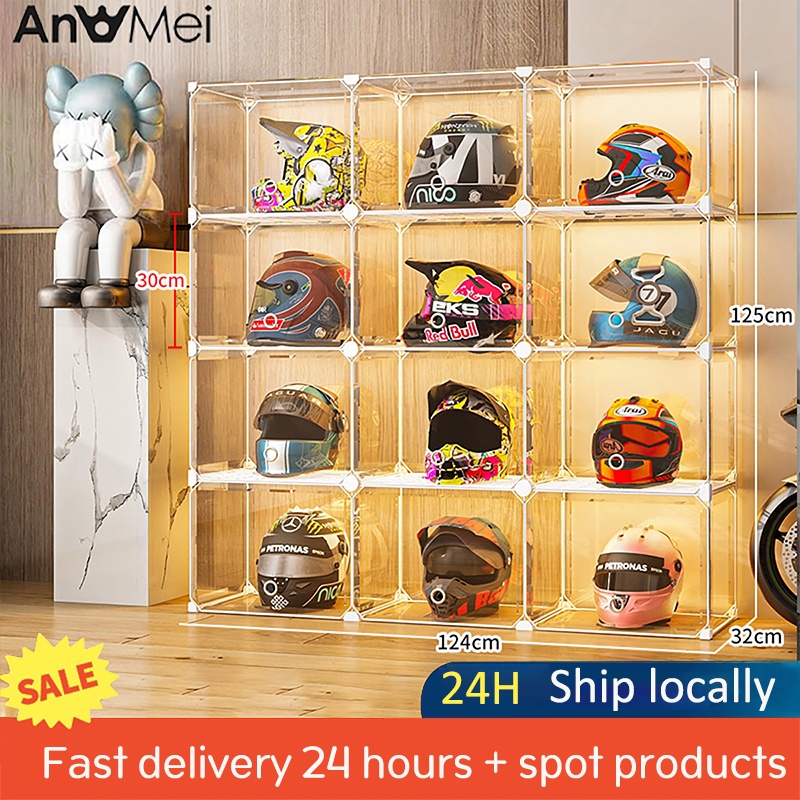 Luxury display cabinet storage shelf, handmade model, mold display ...