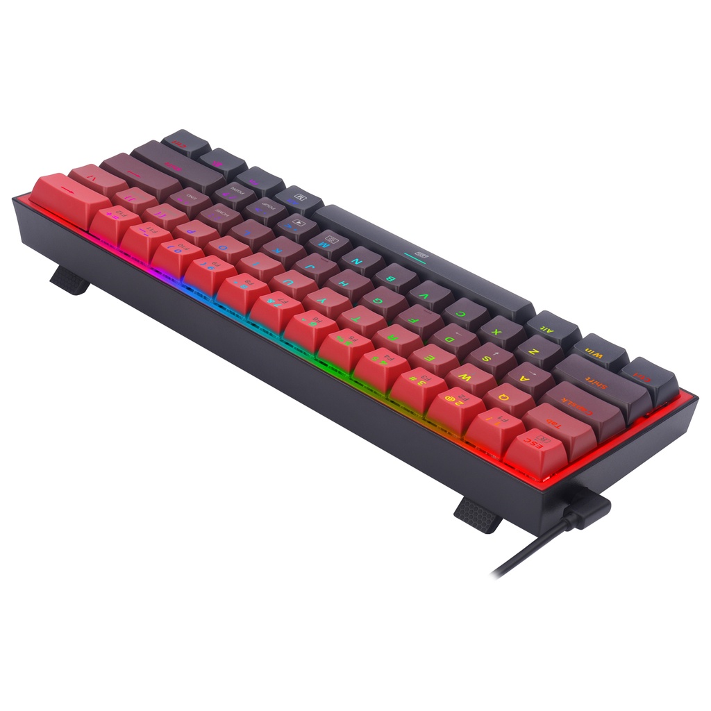 Redragon Fizz K617gbr-Rgb K617ggw-Rgb 60% Wired Rgb Gaming Mechanical ...