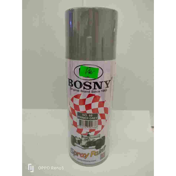 BOSNY SPRAY PAINT white/black/metallic black/flat black/primer grey | Shopee Philippines