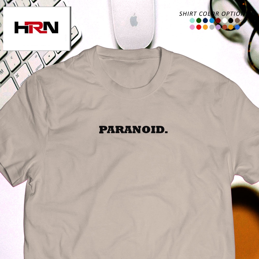 PARANOID Trending Tshirt Unisex | Shopee Philippines