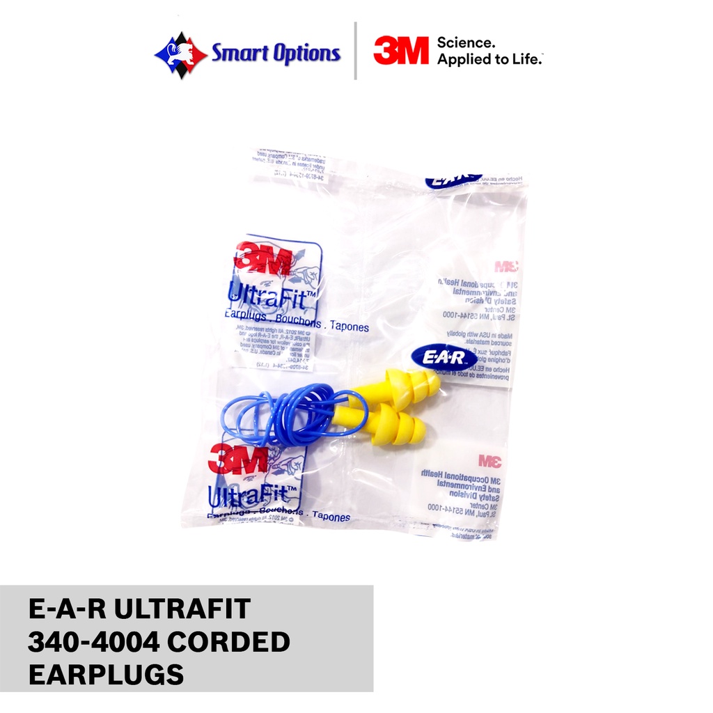 3M™ E-A-R™ FLEXIBLE FIT HA 340-4004 CORDED EARPLUGS | Shopee Philippines