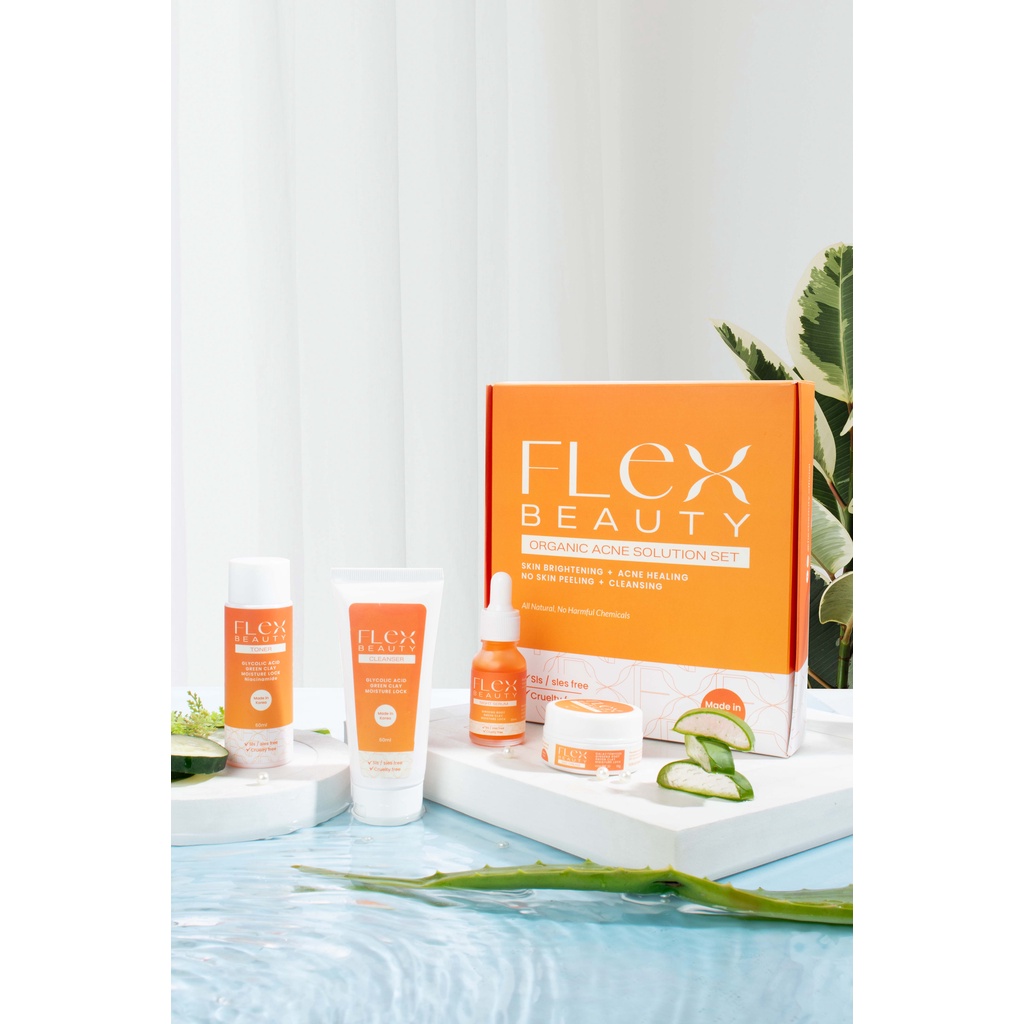Original Flex Beauty Organic Acne Solution Set, , Whitening, Pimple ...