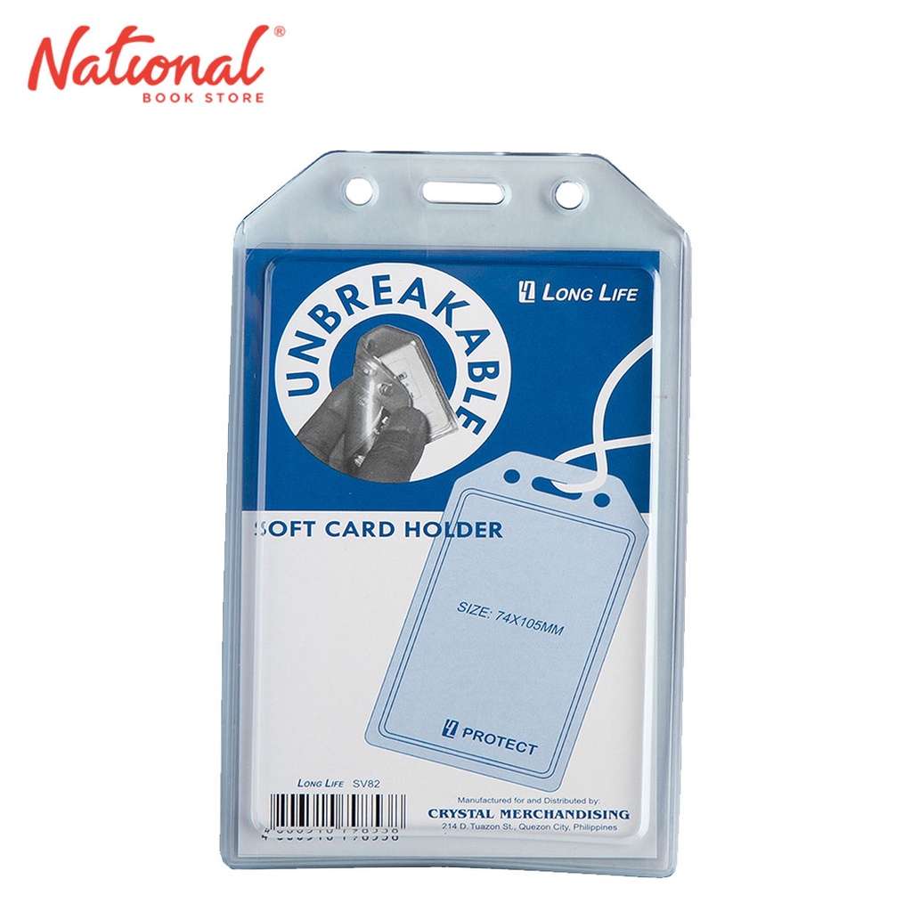 Long Life ID Jacket Vertical Soft Unbreakable Transparent 74x105mm SY ...