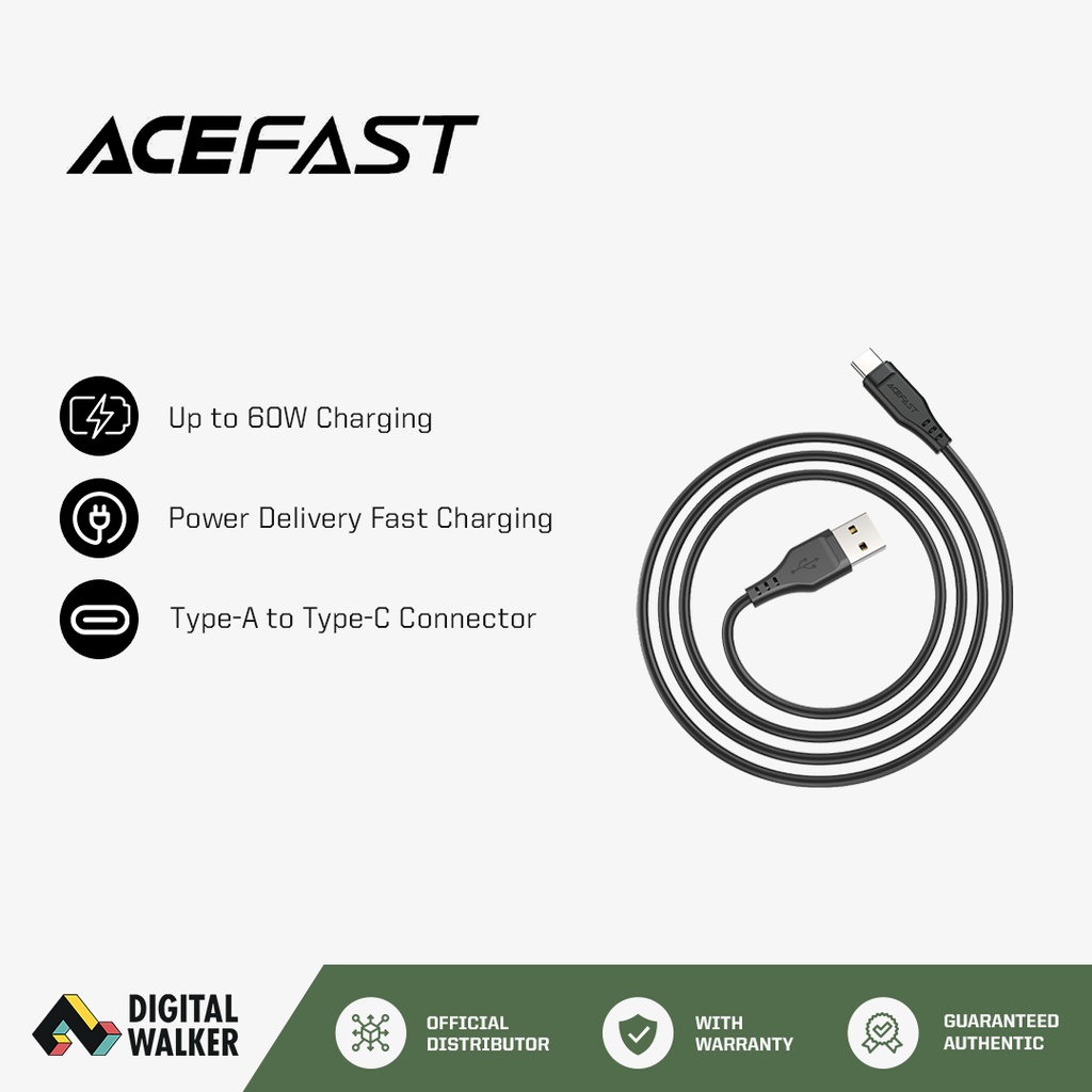 Acefast Acewire C3-04 USB-A to USB-C Cable 1.2M | Shopee Philippines