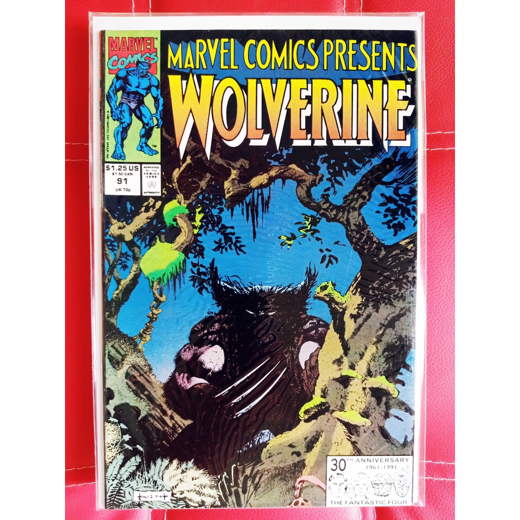 Marvel Comics Presents 91 Marvel Comic Book VF 1991 Wolverine flip book ...