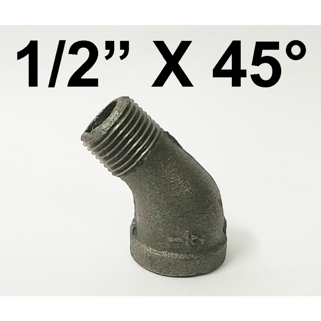 MECH BI STREET ELBOW 1/2" X 45° SCH40 STANDARD THREADED SCREW TYPE ...
