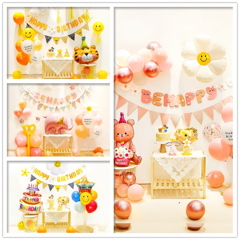 CC INS Party Decorations Balloons Set Birthdy Party Supplies baby ...