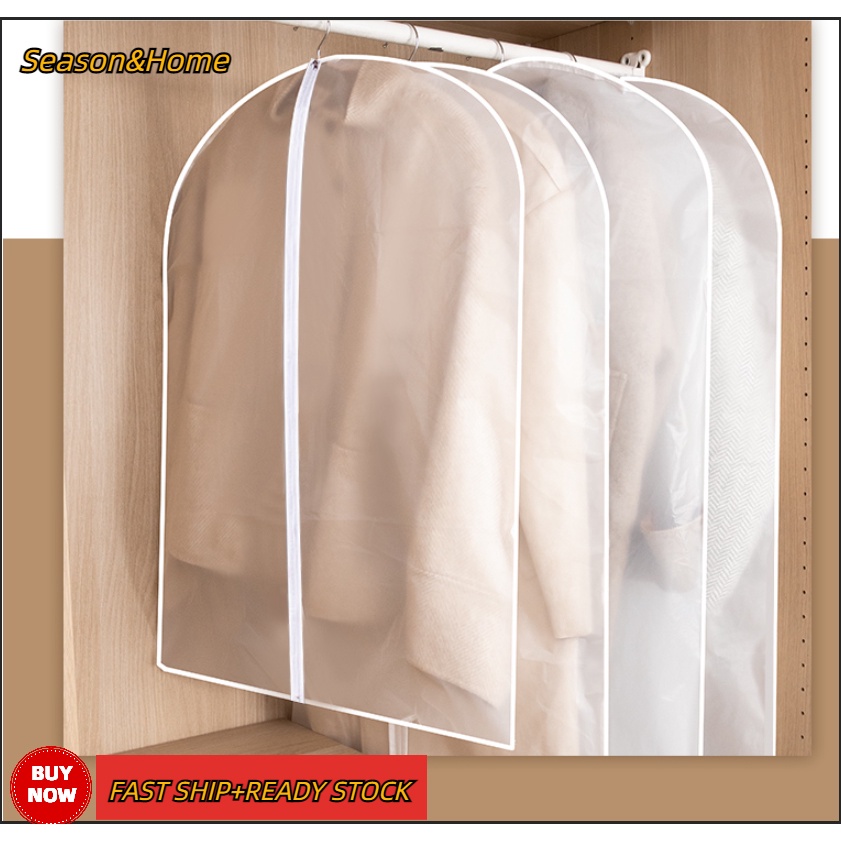 Clothes Dust Cover Peva Transparent Clothing Protective Cover Clothing ...