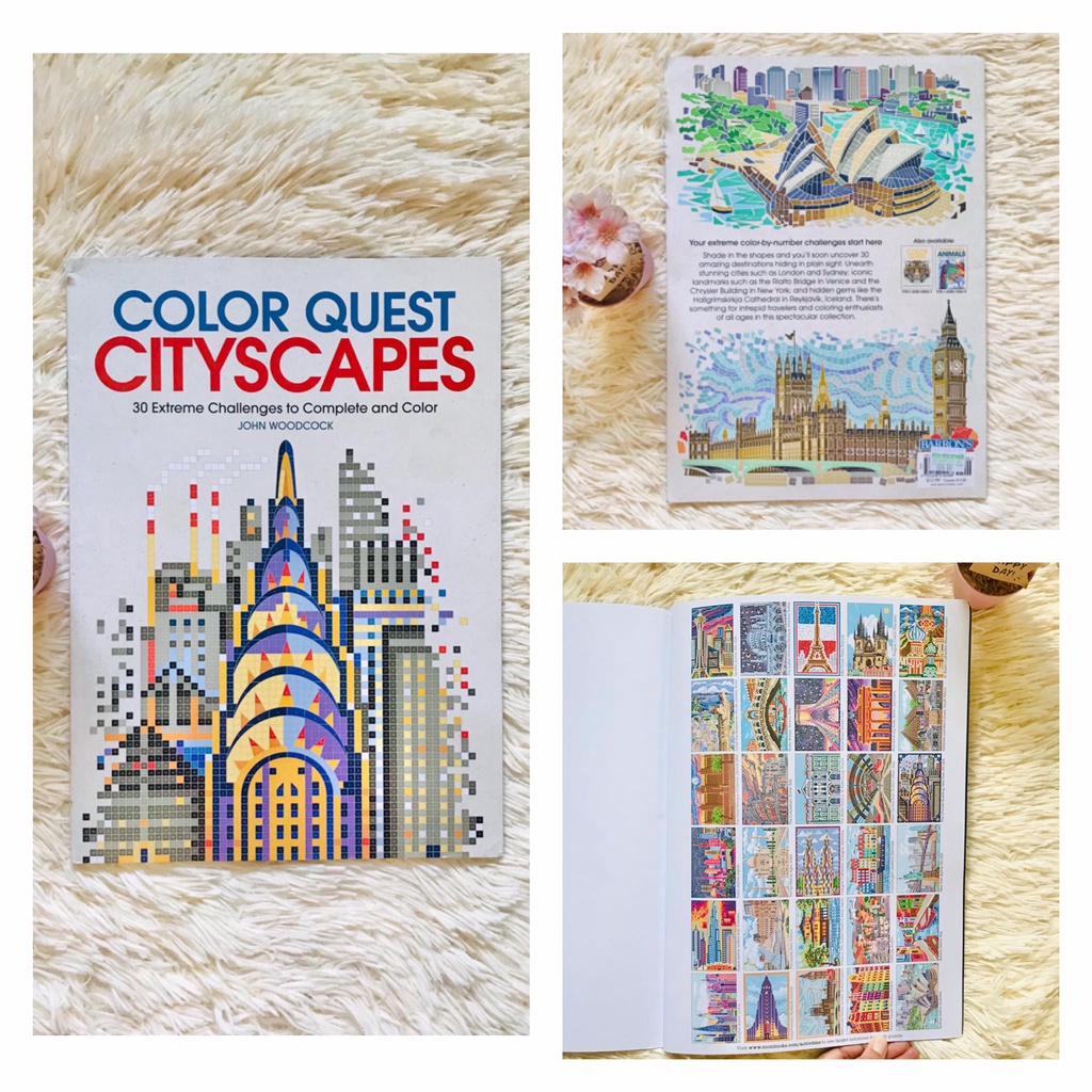 Color Quest: Cityscapes: 30 Extreme Challenges to Complete and Color by ...