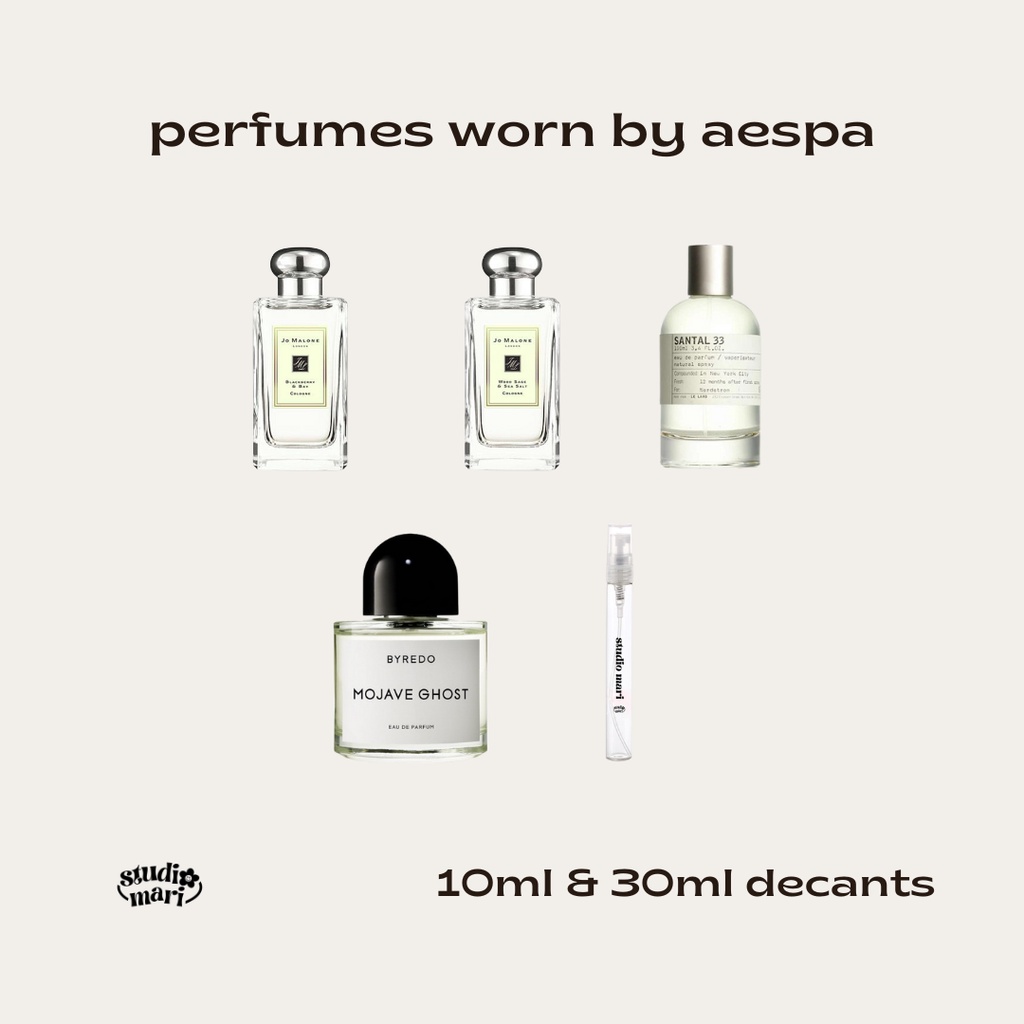 perfumes worn by aespa | 10ml & 30ml decant | Shopee Philippines