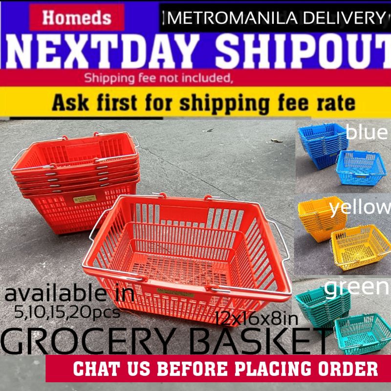 quality grocery baskets metal handle ES | Shopee Philippines