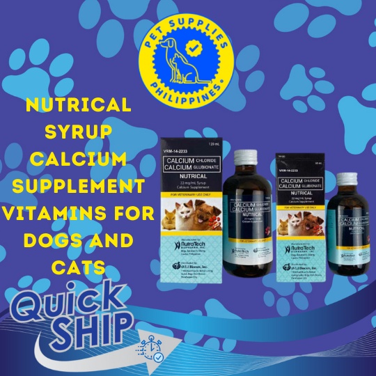 NUTRICAL Syrup Calcium Supplement Vitamins for Dogs and Cats | Shopee ...