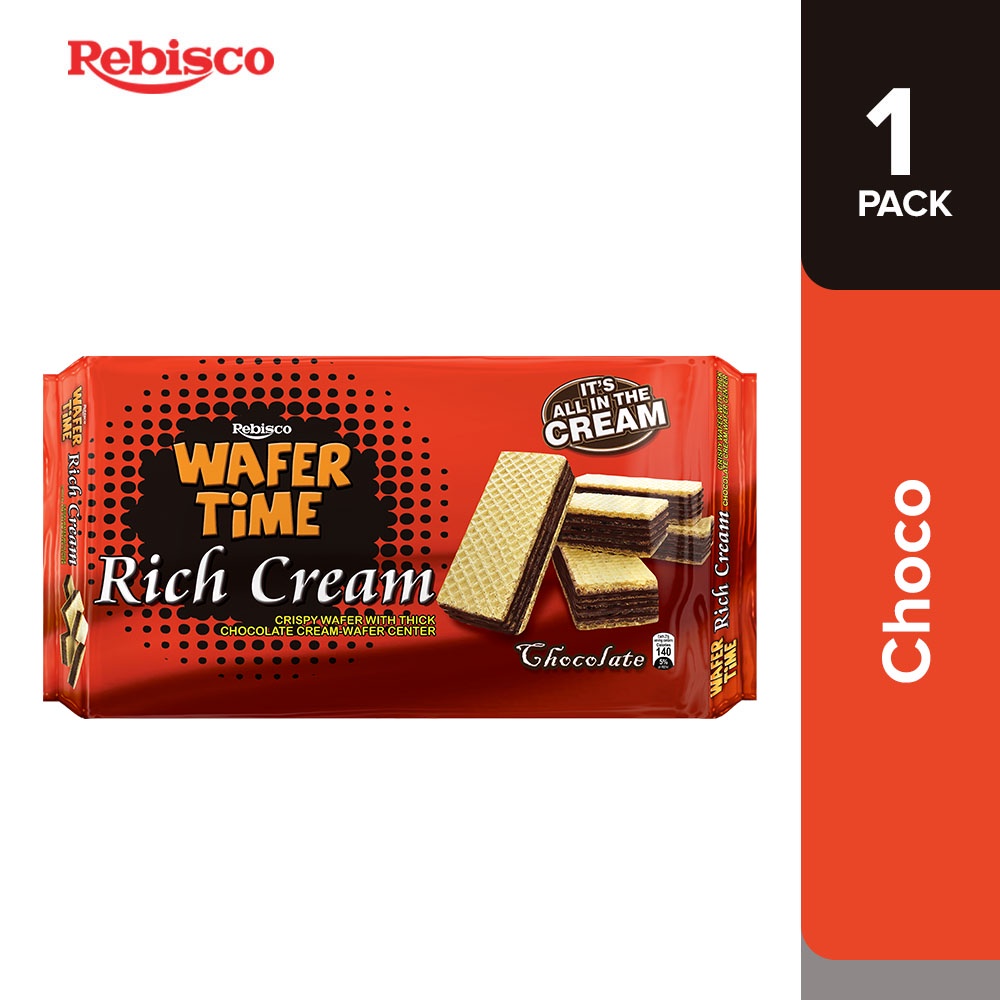 Wafertime Rich Cream Choco 27g x 10pcs | Shopee Philippines