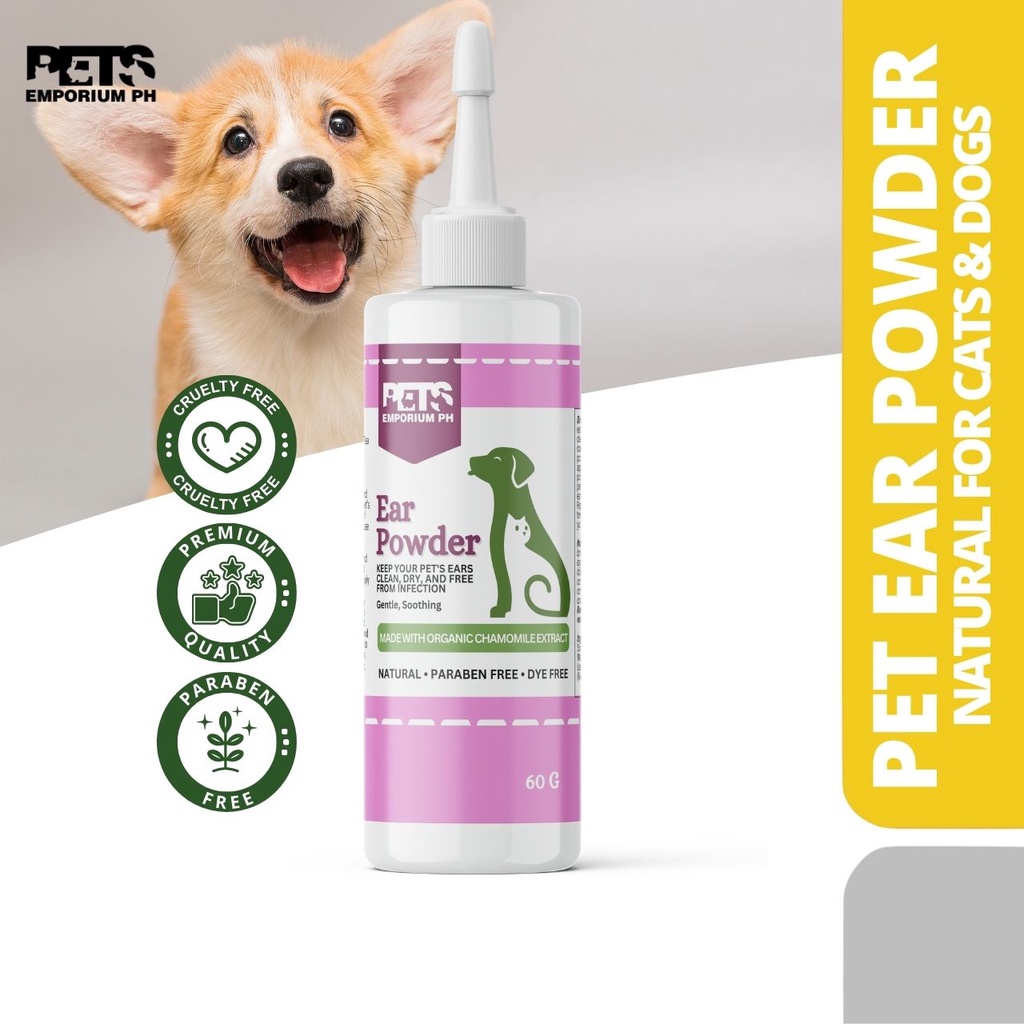 Pawfect Ear Powder - Natural Pet Ear Cleaner for Dogs and Cats - Pet ...