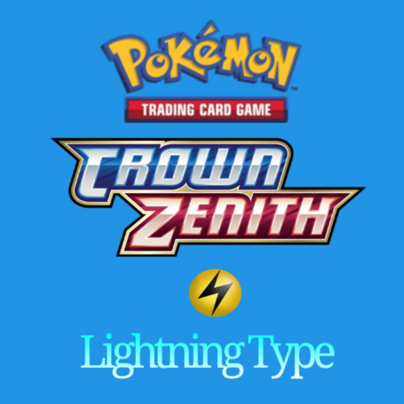 Pokemon TCG Crown Zenith Lightning Type Common/Uncommon | Shopee ...