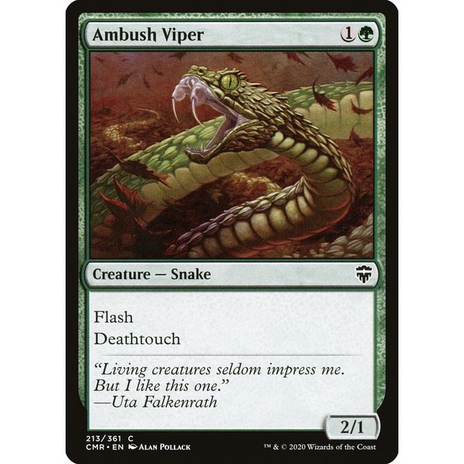 MTG Magic: The Gathering - Ambush Viper CMR | Shopee Philippines