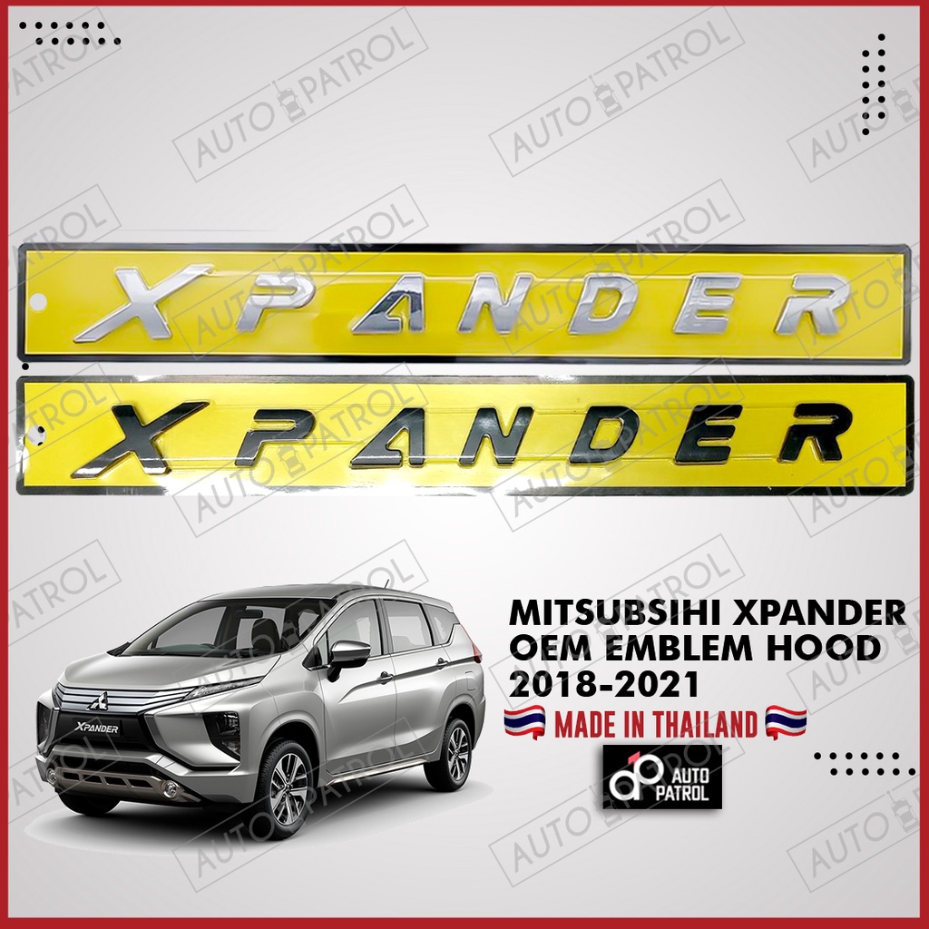 MITSUBISHI XPANDER 2018-2021 Hood Emblem (CHROME) / (BLACK) | Shopee ...