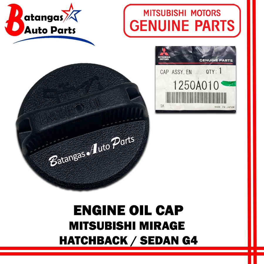 GENUINE ENGINE OIL CAP MITSUBISHI MIRAGE HATCHBACK / G4 SEDAN | Shopee ...