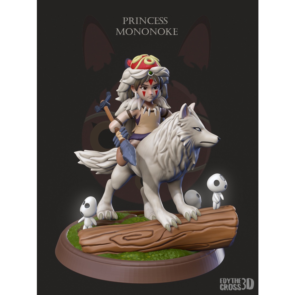 Princess Mononoke - Chibi Resin 3D Printed Statue | Shopee Philippines