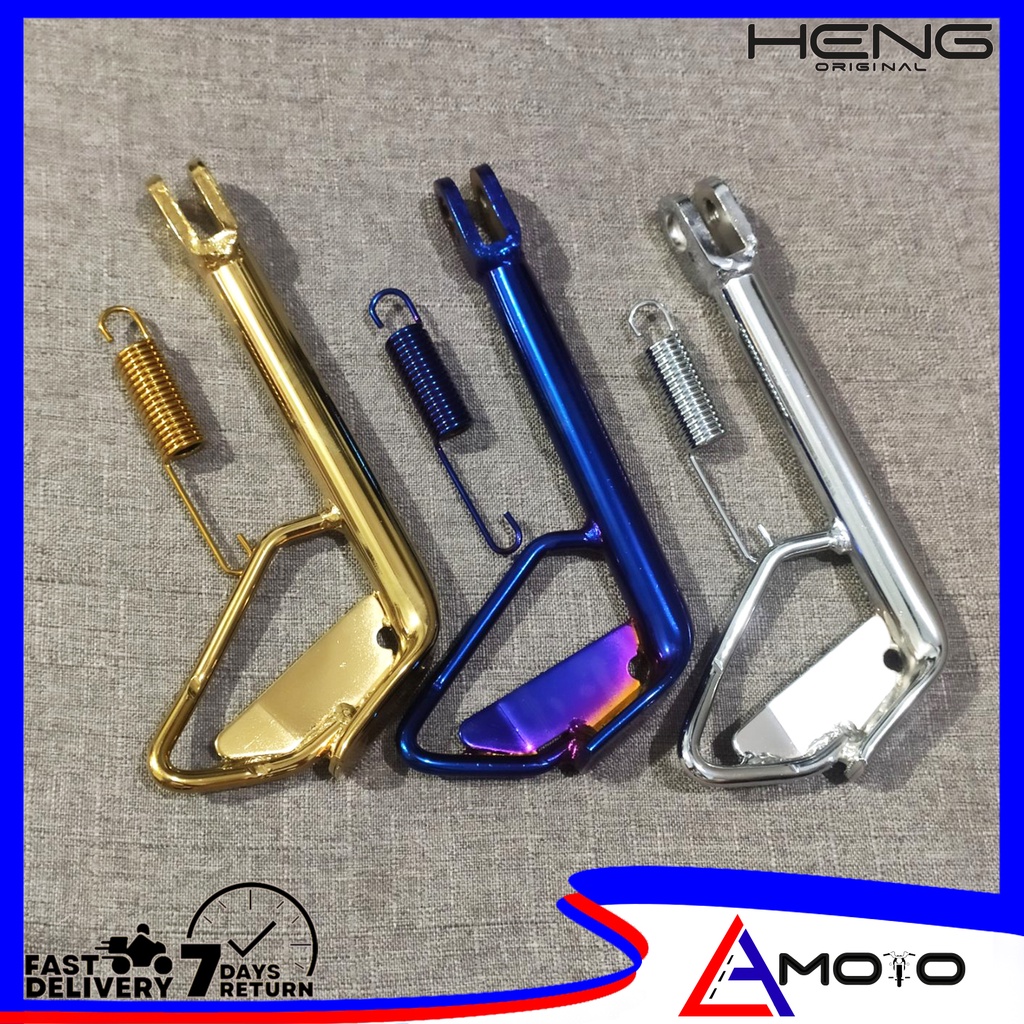 (PER PC) HENG ORIGINAL STAINLESS SIDE STAND NMAX / AEROX / RAIDER / MIO ...