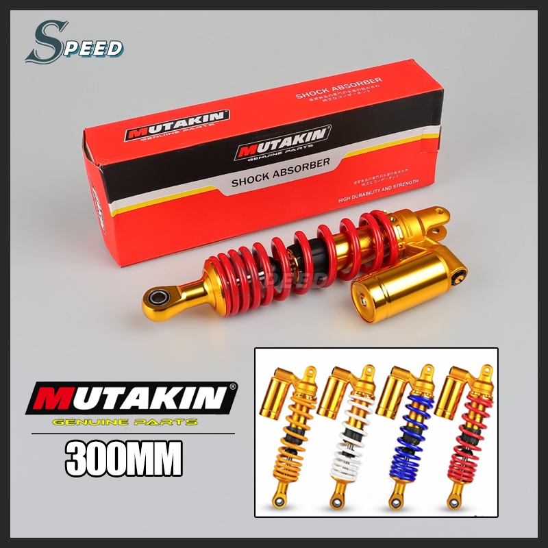 MUTAKIN Rear Shock Mio Sporty Mio i 125 Beat Fi 300MM Inverted Canister ...
