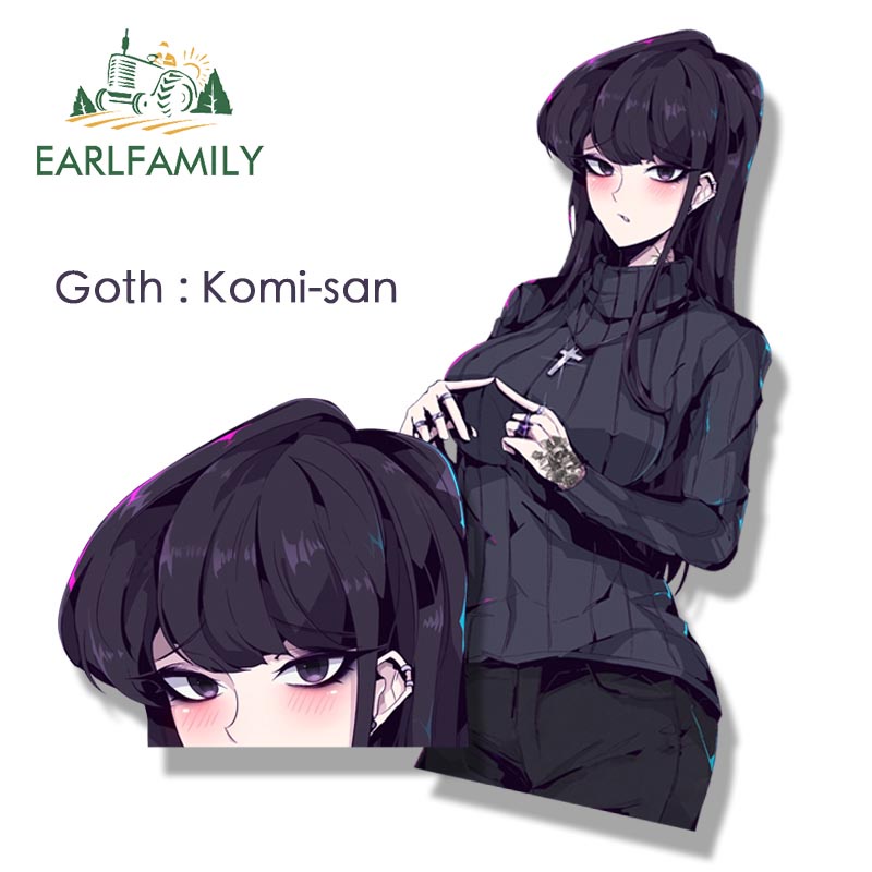 EARLFAMILY Gothic Komi-san Fanart Car Sticker Anime Komi Can’t ...
