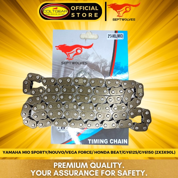 SEPTWOLVES Timing Chain for Yamaha Mio Sporty/Nouvo/Vega force/Honda ...