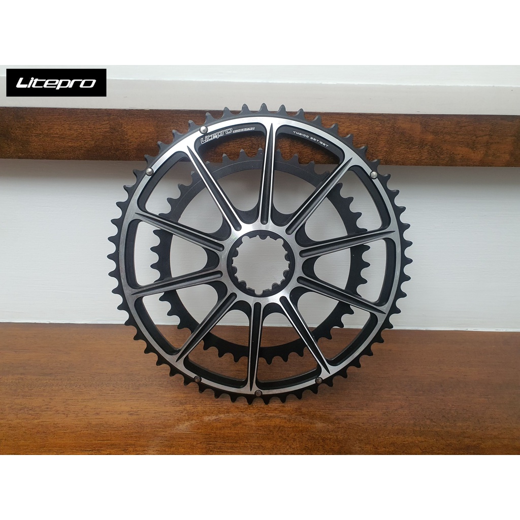 LITEPRO Edge GXP Direct Mount Dual Chainring Super Alloy TM3100 53T/39T ...