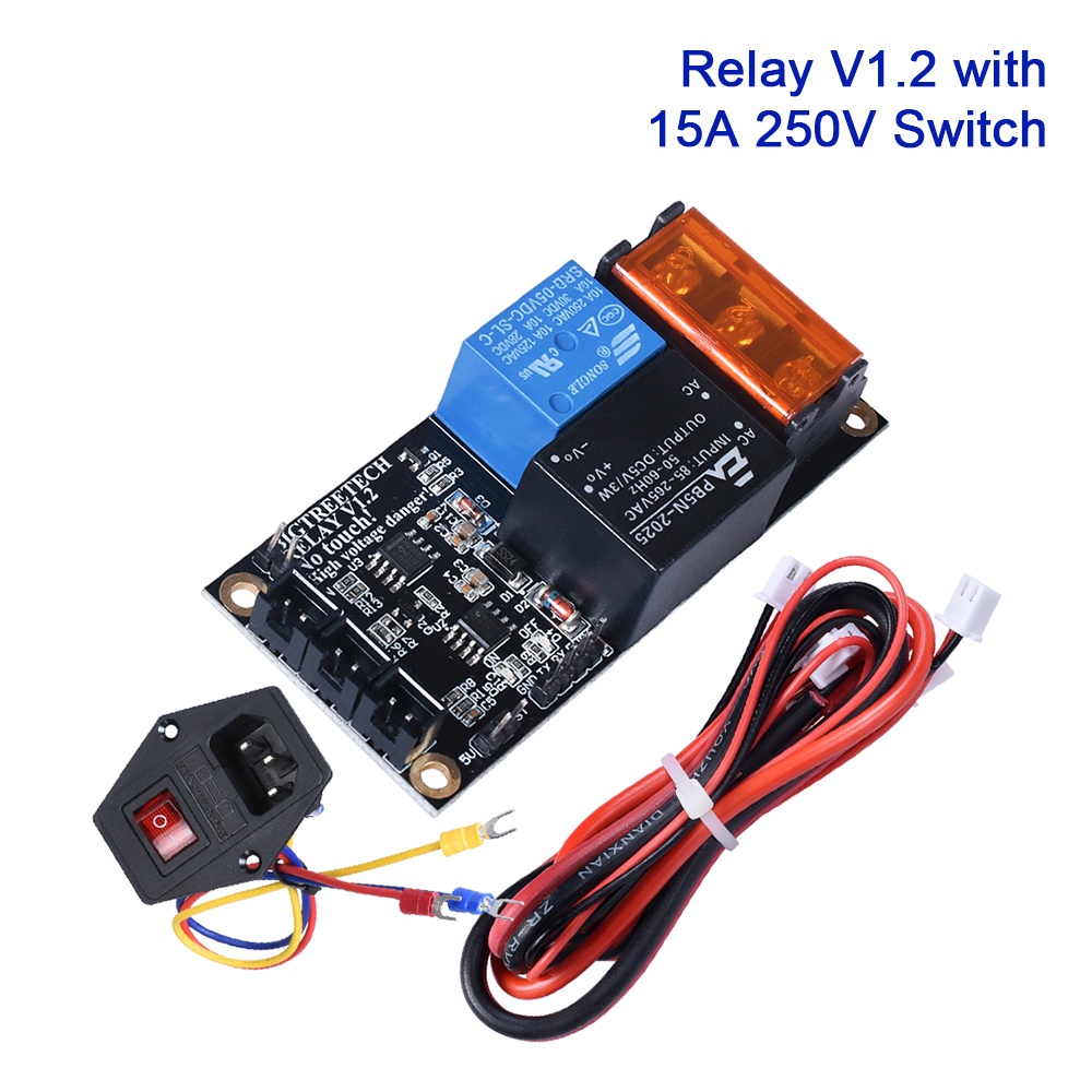 BIGTREETECH Relay V1.2 Automatic Shutdown Module With Power 15A 250V Rocker Switch Impresora 3D ...