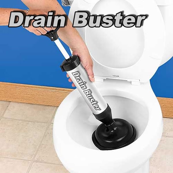 Drain Buster Toilet Plunger High Pressure Drain Buster Toilet Plug Sink ...
