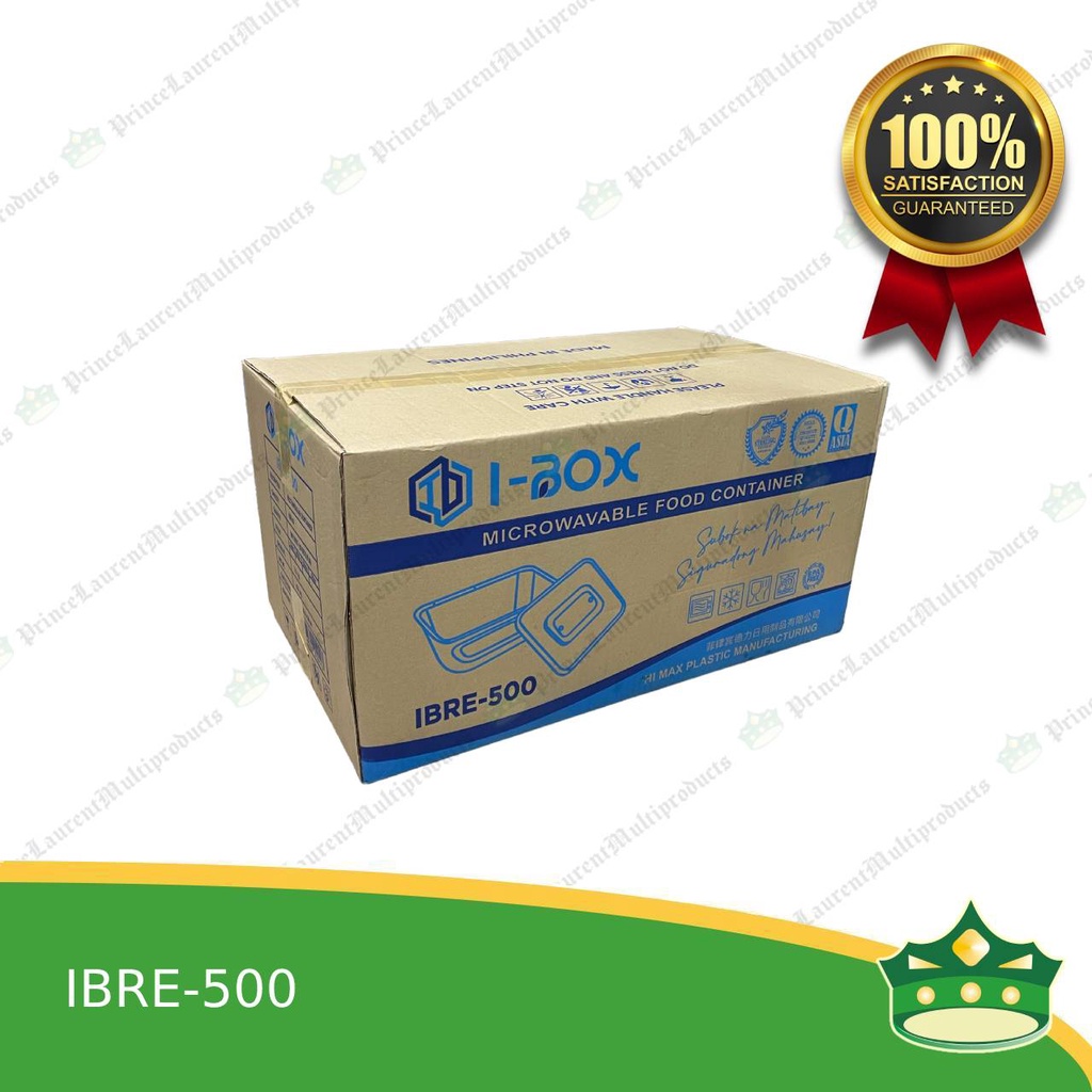 [300 pcs] IBOX brand re500 microwavable plastic rectangular clear ...