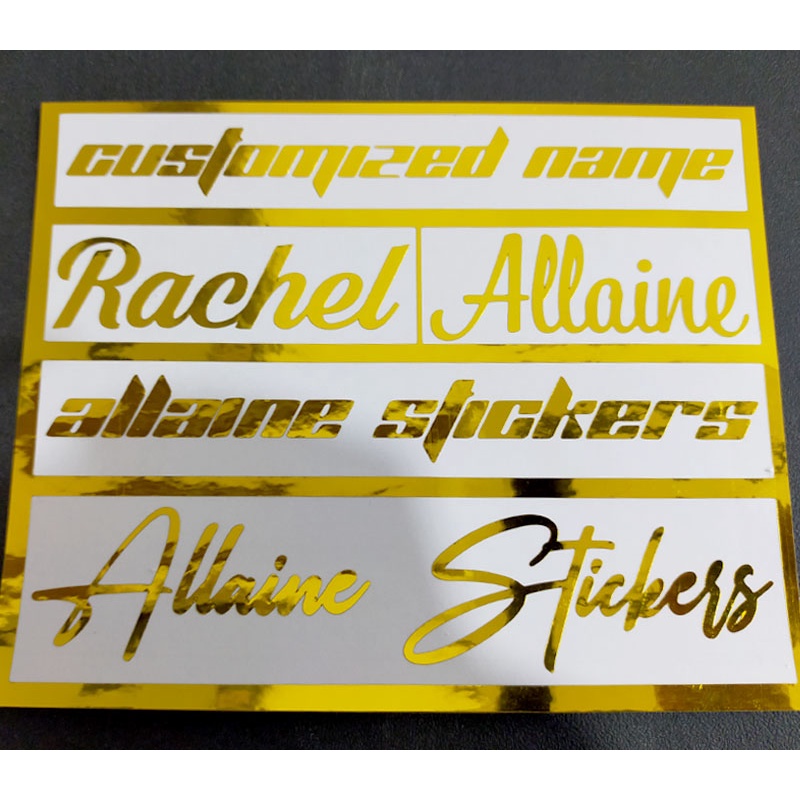 Customized Name - Vinyl Sticker for motorcycle, car, gadget, tumbler ...